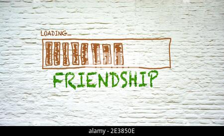 Street Sign the Direction Way to Friendship Stock Photo - Alamy