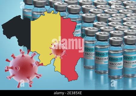 Vaccination campaign in Belgium. The fight against coronavirus in the ...