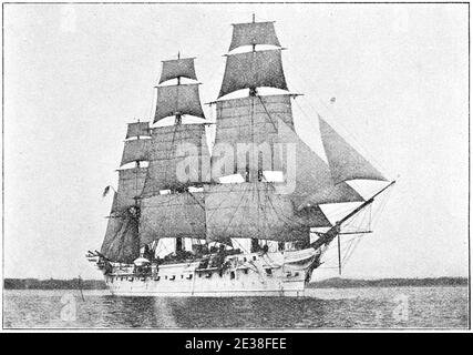SMS Gneisenau (1879) - a Bismarck-class corvette built for the German ...