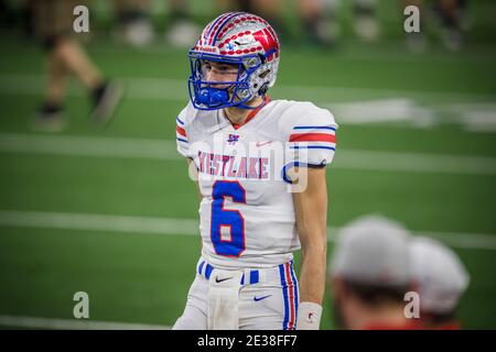 Arlington, Texas, USA. 16th Jan, 2021. Austin Westlake defensive back ...