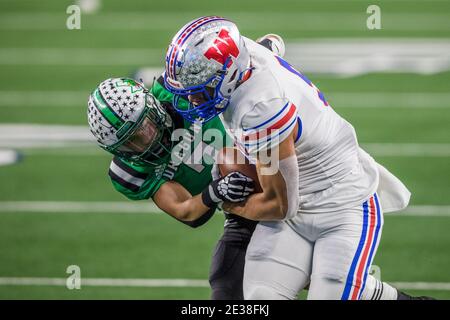 Arlington, Texas, USA. 16th Jan, 2021. Austin Westlake defensive back ...
