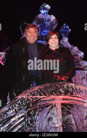Liane Foly and Jean-Pierre Foucault unveil the Xmas Village on the ...