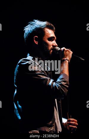 Francois Raoult perfoms during his first concert at 'Cafe De La Danse ...