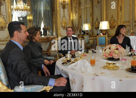 Bashar al-Assad and Asma Assad Gala dinner for the first summit of the 'Union for the ...