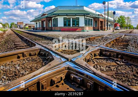 USA, Mississippi, Corinth. Crossroads Museum, famous Confederacy ...