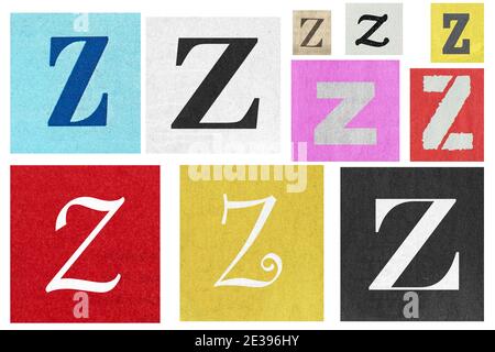 Paper cut letter Y. Old newspaper magazine cutouts Stock Photo - Alamy