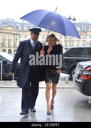 Kate Moss leaves The Ritz hotel Paris, France - 28.01.12 Stock Photo ...