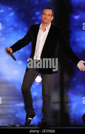Garou performs during the 'Concert pour la tolerance', in Agadir ...
