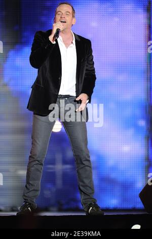 Garou performs during the 'Concert pour la tolerance', in Agadir ...