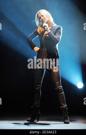 Canadian artist Veronic Dicaire performs live at 'La Cigale', in Paris ...