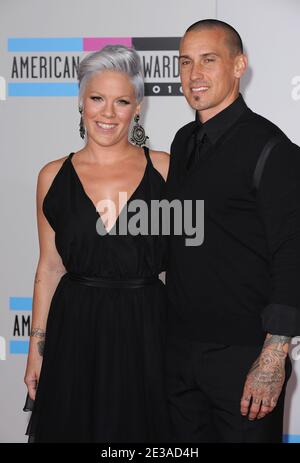 Pink and husband Carey Hart arriving at the MTV Video Music Awards, The ...