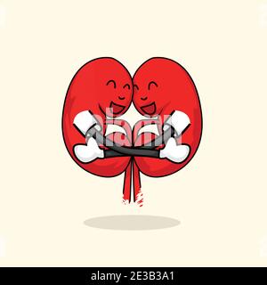 cartoon happy kidneys Stock Vector Image & Art - Alamy