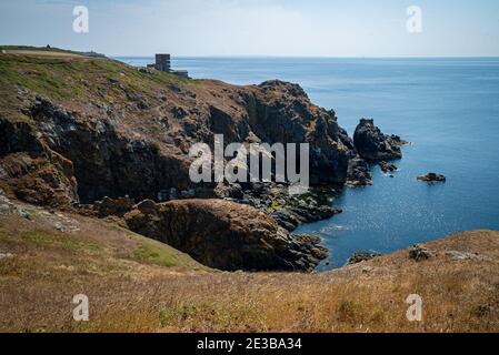 German WW2 fortifications on Guernsey coastal defences Stock Photo - Alamy