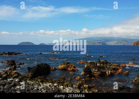 Portugal: Azores: Pico; View to Faial Stock Photo - Alamy