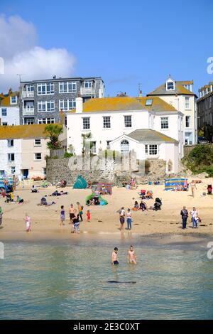 Cottages in St Ives, Cornwall,UK Stock Photo - Alamy