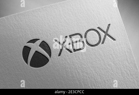 xbox logo paper texture illustration Stock Photo - Alamy