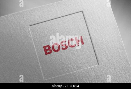 bosch logo paper texture illustration Stock Photo - Alamy