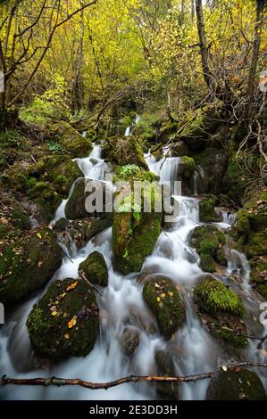 Waterfall on Mount Gramos in northwestern Greece Stock Photo - Alamy