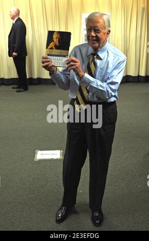 Jimmy Carter Book Signing for We Can Have Peace in the Holy Land Stock ...