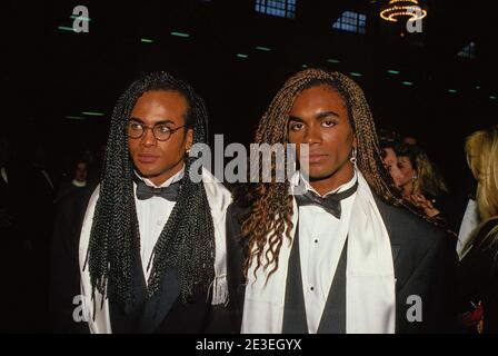 Milli Vanilli at the American Music Awards 1990 Credit: Ralph Dominguez ...