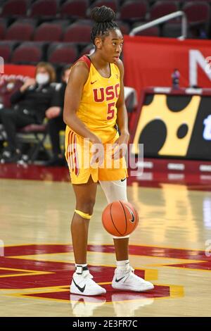 Southern California Trojans forward Jordan Sanders (5) is defended by ...