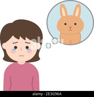 woman and rabbit Stock Vector Image & Art - Alamy