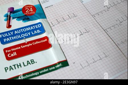 Medical services label from a Pathology laboratory regarding sample ...