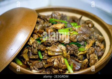 Chinese Beer Duck Rice Bowl with Braised Duck and Steamed Rice Stock ...