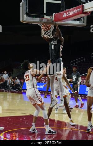 Washington State center Efe Abogidi (0) against Stanford during an NCAA ...