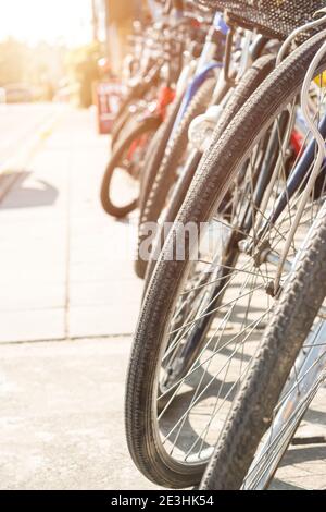 Different bicycles in shop Stock Photo - Alamy