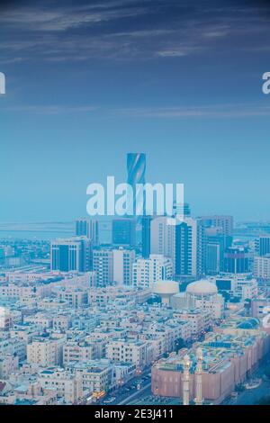 Bahrain Bay skyline, Manama. United Tower Bahrain Stock Photo - Alamy