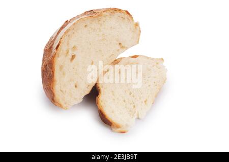 Studio shot of Cob loaf cut out against a white background - John ...
