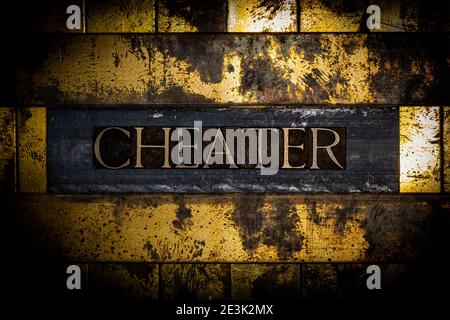 Wallhack text with on vintage textured silver grunge copper and gold ...