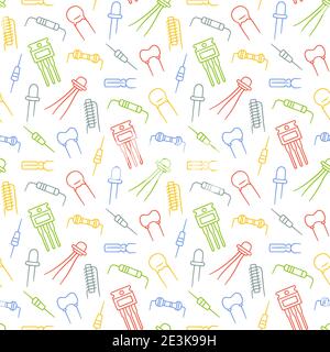 Transistor Icon. Hand Drawn Sketch Design. Vector Illustration Stock ...