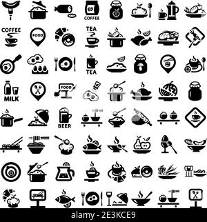 Set of healthy dishes illustration Stock Vector Image & Art - Alamy