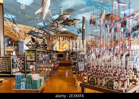 fishing equipment interior of bass pro shops outdoor world orlando ...