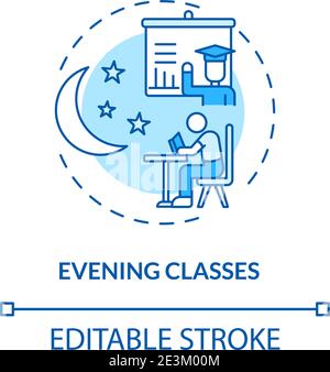 Evening classes concept icon Stock Vector Image & Art - Alamy