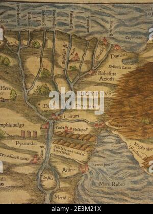 Map of Egypt (1600 Stock Photo - Alamy