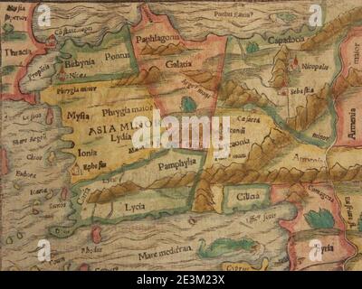 Map of Turkey (1600 Stock Photo - Alamy