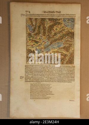 Map of Switzerland (1600 Stock Photo - Alamy