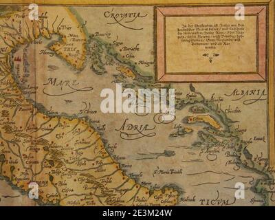 Map of Italy 1600 Stock Photo - Alamy