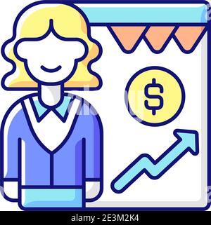 Sales Department icon. Simple line element company structure symbol for ...