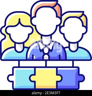 Teammate support isolated cartoon vector illustration. Teenage ...