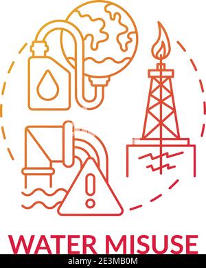Water misuse concept icon Stock Vector Image & Art - Alamy