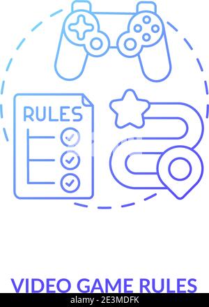 Video game rules concept icon Stock Vector Image & Art - Alamy