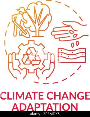 Climate change adaptation concept icon Stock Vector Image & Art - Alamy