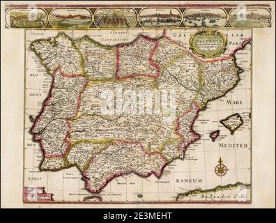 The 'Mapa de España en 1640' is a historical map of Spain, showcasing ...