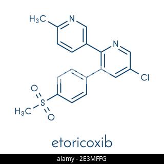 Etoricoxib drug molecule. Skeletal formula Stock Vector Image & Art - Alamy