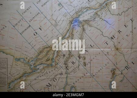 Map of Lower Canada by Jean-Baptiste Duberger (1767-1821), 1795 ...