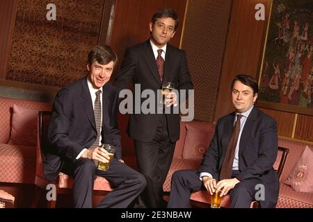 CONSERVATIVE MP'S (L-R) NICK SAINT AUBYN, JOHN BERCOW AND DAVID RUFFLEY ...
